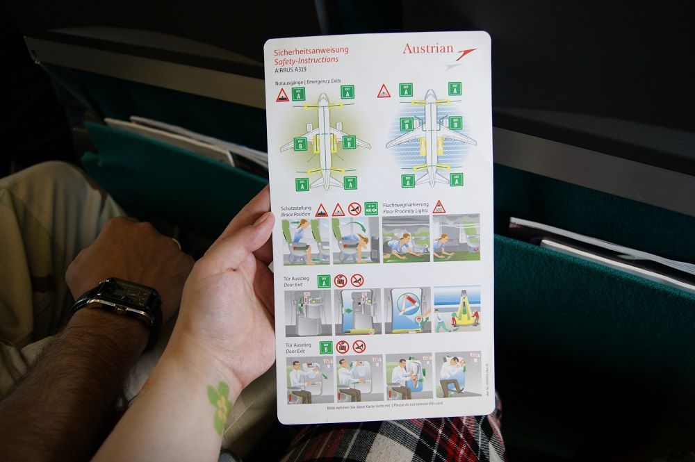 airplane safety sheet – Denisa Lala
